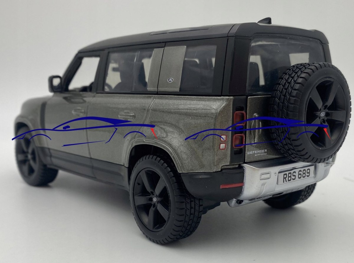 Land Rover Defender 2022 1:24 grey Bburago 21101 > Bburago